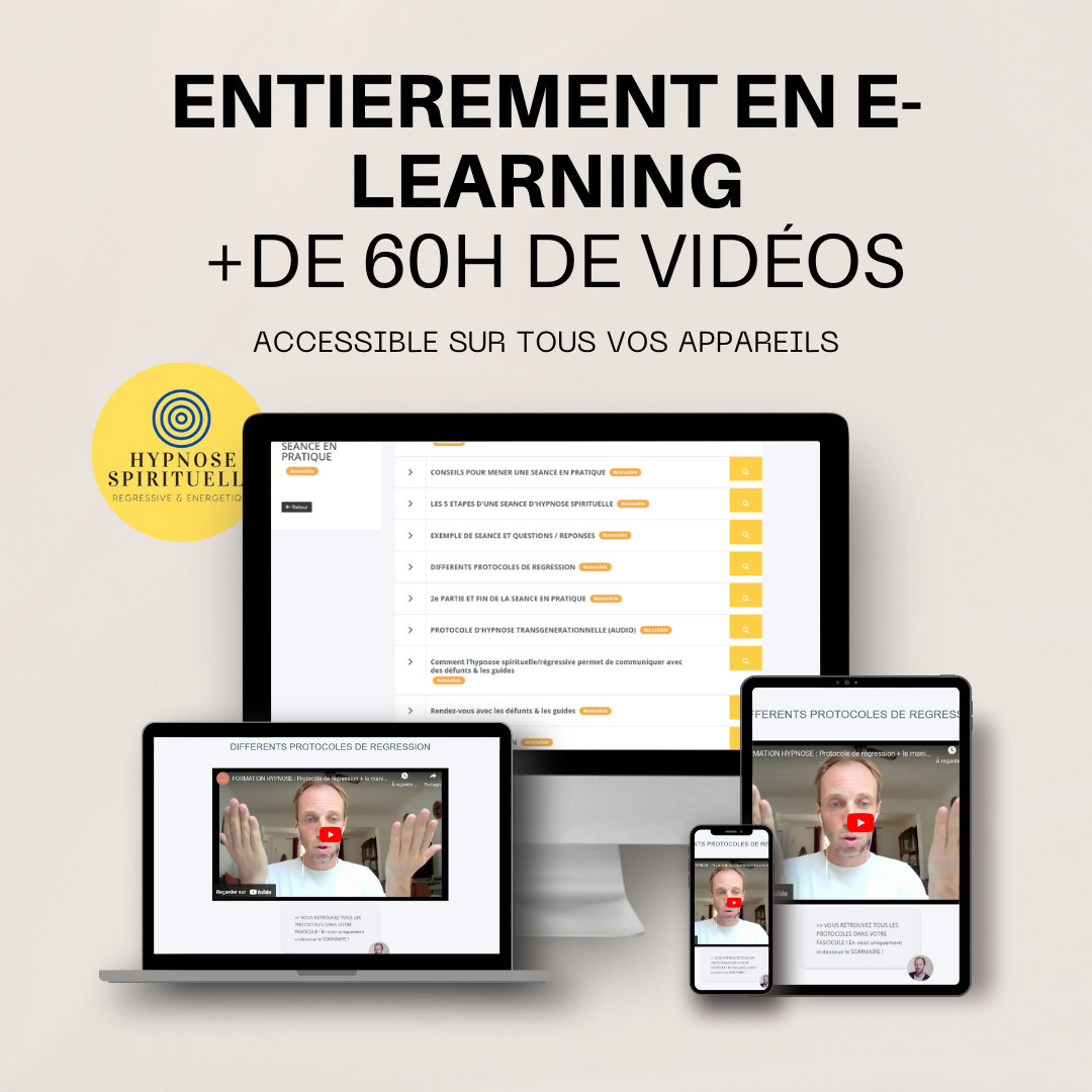 OFFRE SPECIALE - 60% FORMATION HYPNOSE SPIRITUELLE REGRESSIVE ET ENERGETIQUE COMPLETE (E ...